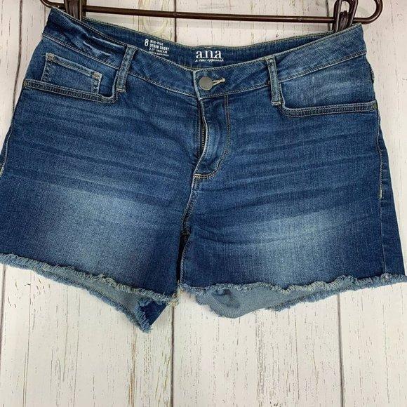 a.n.a | Shorts | Ana 29x1 Regular Fit Cutoff Low Rise Blue Shorts Denim ...